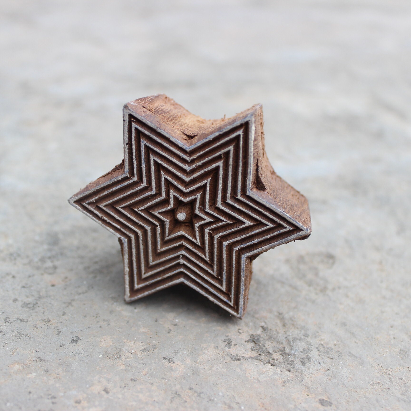 Star Block Print Stamp Carve Block Stamp Hand Carved Textile Block for ...
