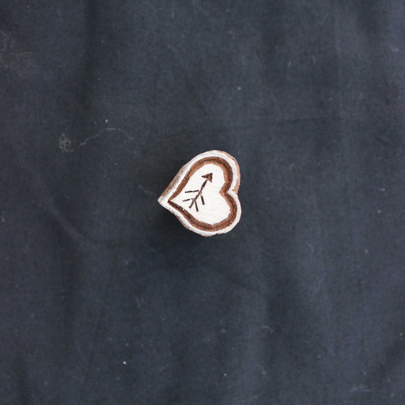 Heart Block Stamp Hand Carved Wooden Stamp Love Stamp Carve - Etsy
