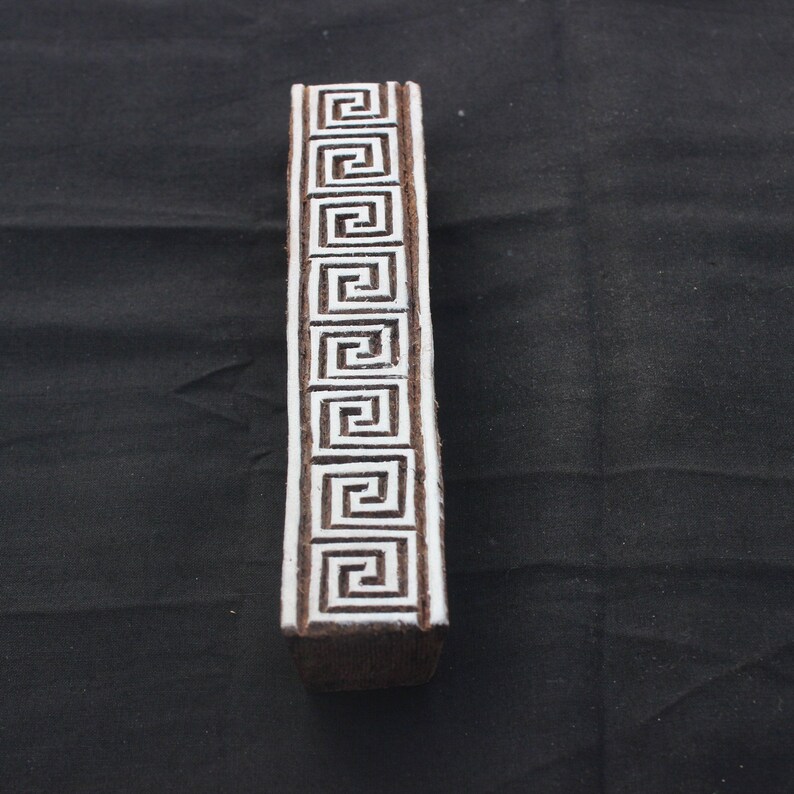 Celtic Border Fabric Stamp Indian Block Print Stamp Square - Etsy