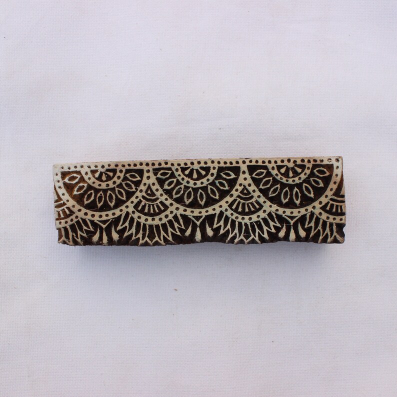 Floral Border Block Print Stamp Ethnic Border Stamp Hand - Etsy
