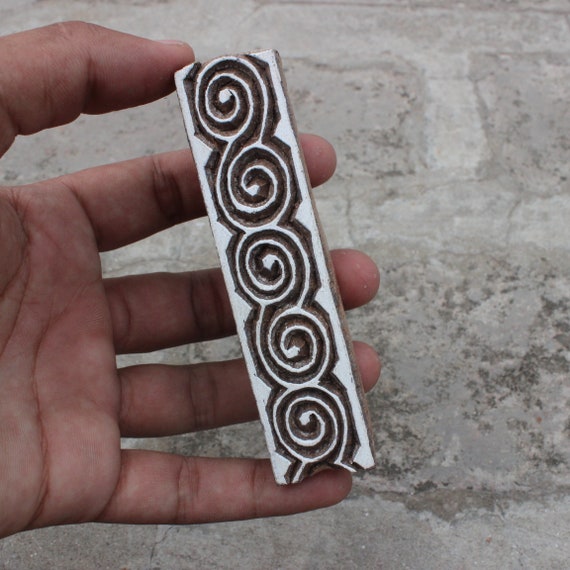 Celtic Border Fabric Block Print Stamp Geometric Fabric Stamp - Etsy