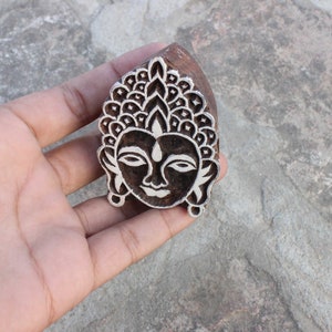 Buddha Print Stamp Hand Carved Block Stamp Meditation Block Print Stamp ...