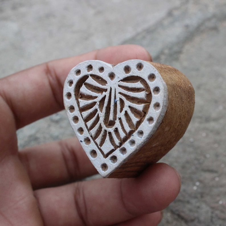 Heart Block Print Stamp Love Block Stamp Carve Block Print - Etsy