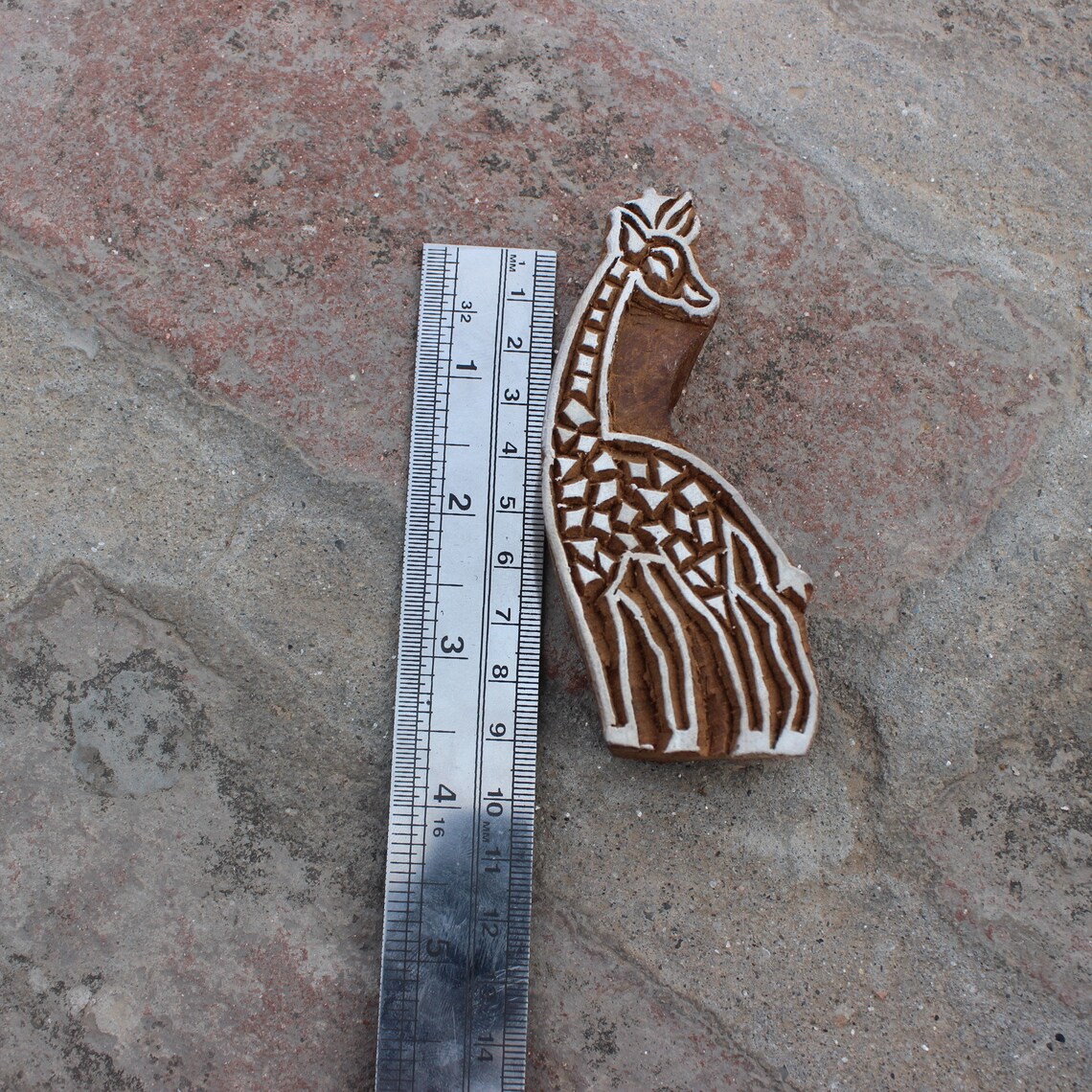 Giraffe Block Print Stamp Animal Block Stamp Carve Block - Etsy