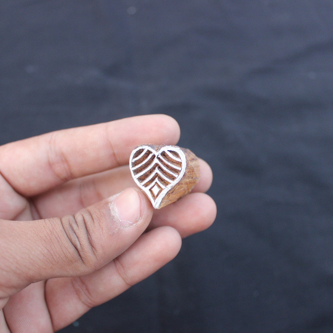 Heart Block Print Stamp Love Block Print Stamp Carve Block Stamp Carve ...