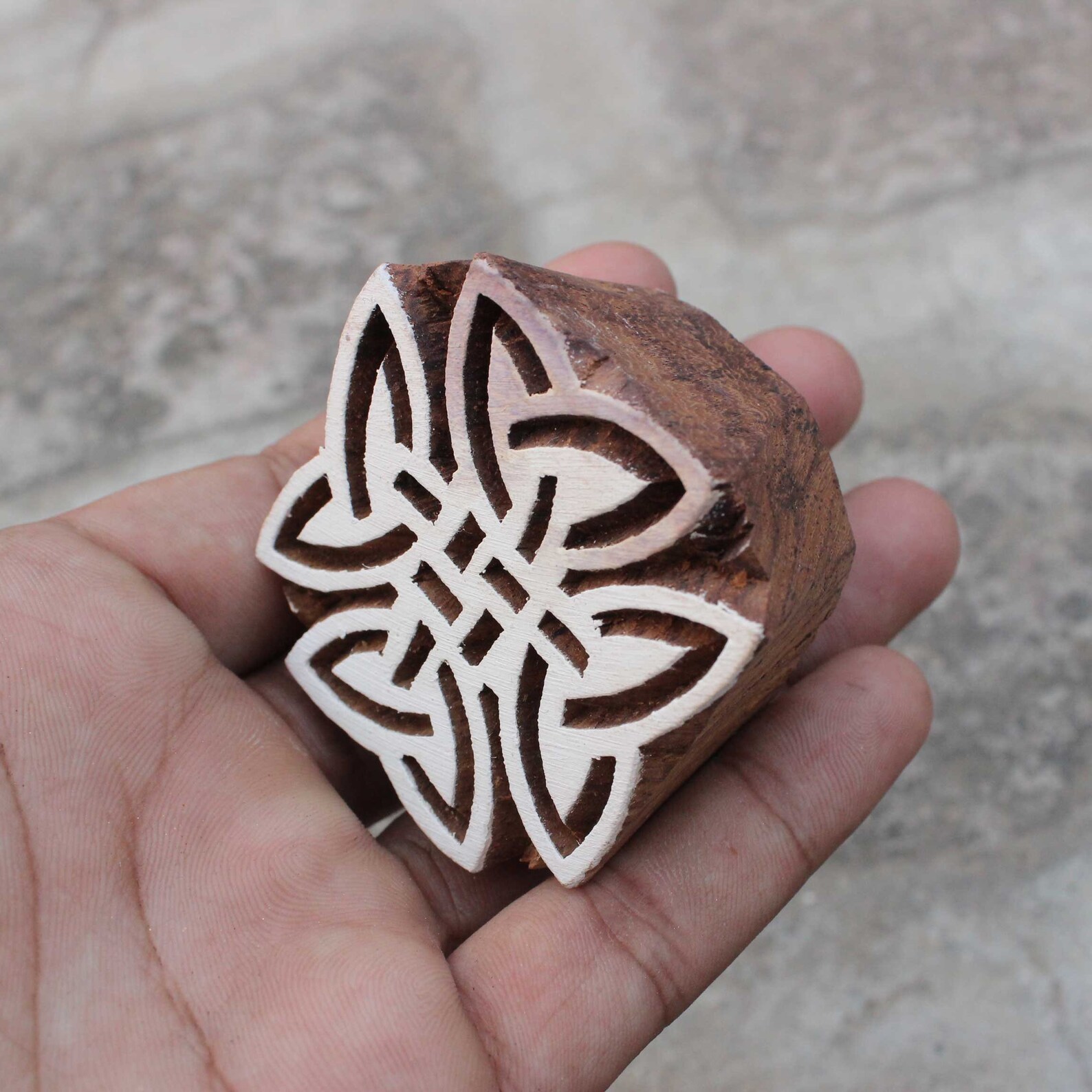 Celtic Knot Wood Block Stamp, Fabric Printing - Etsy