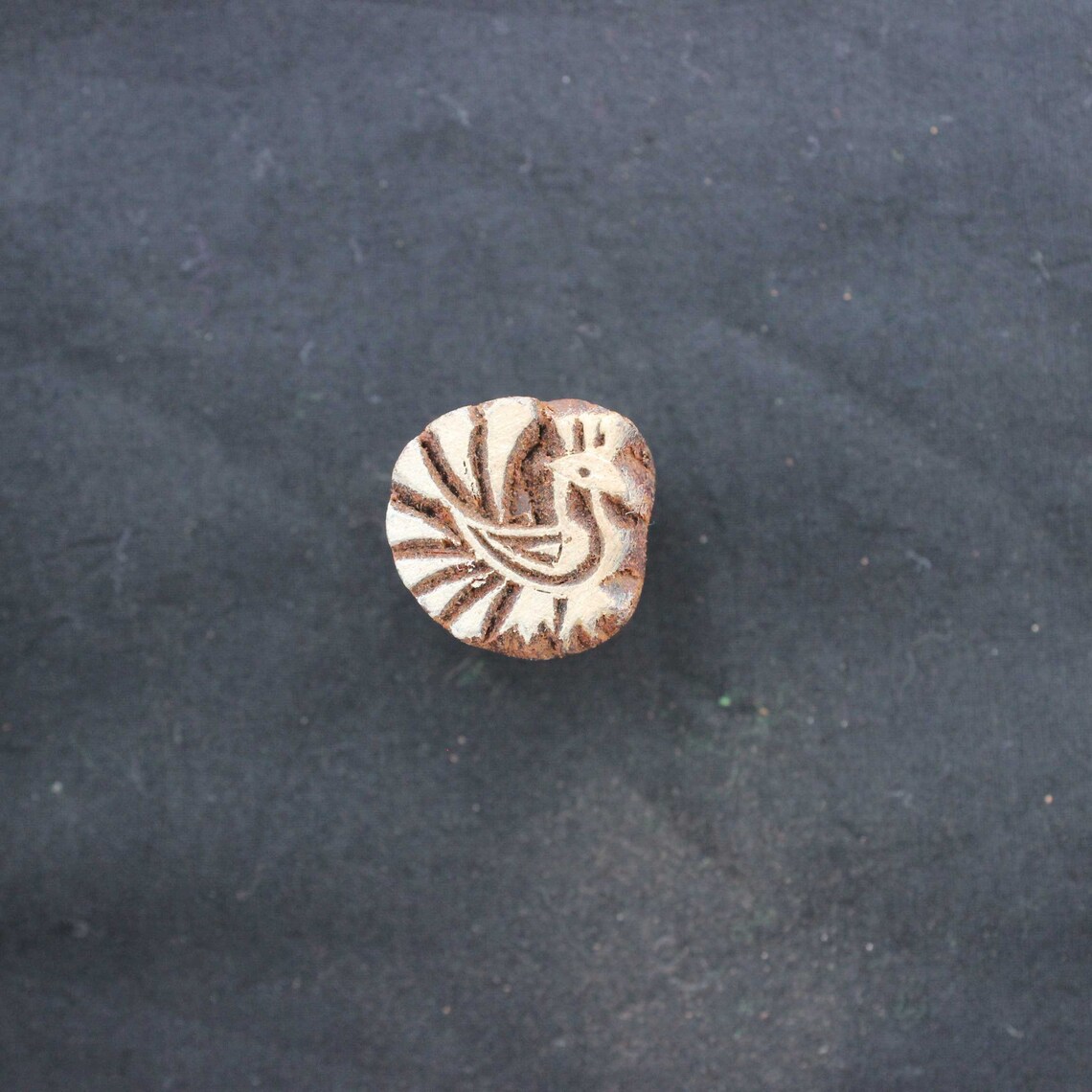 Peacock Block Print Stamp, Indian Wood Carved Stamp - Etsy
