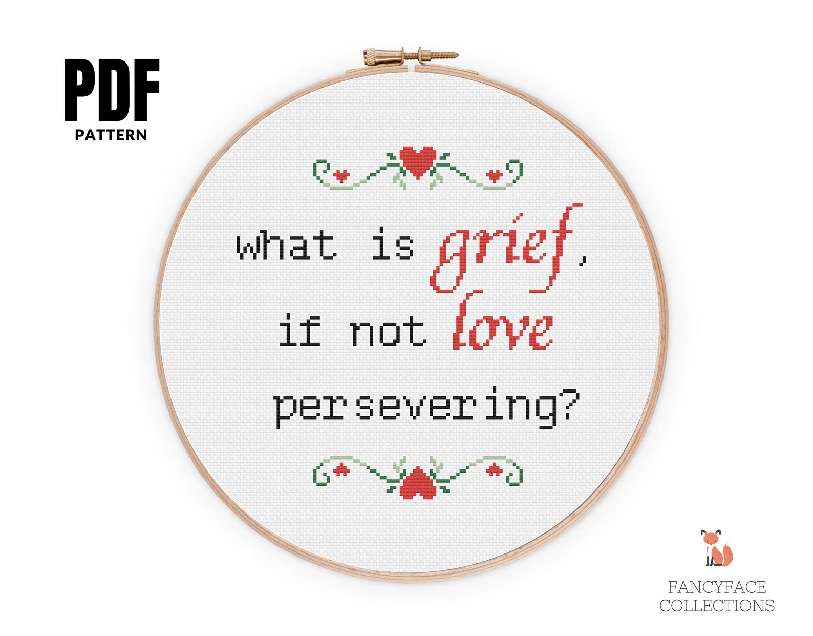What is Grief If Not Love Persevering Wandavision Cross Stitch - Etsy