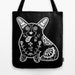 Sugar Skull Corgi Tote Bag - Dia De Los Muertos - Dia De Los Corgis - Pembroke Welsh Corgi Tote ...