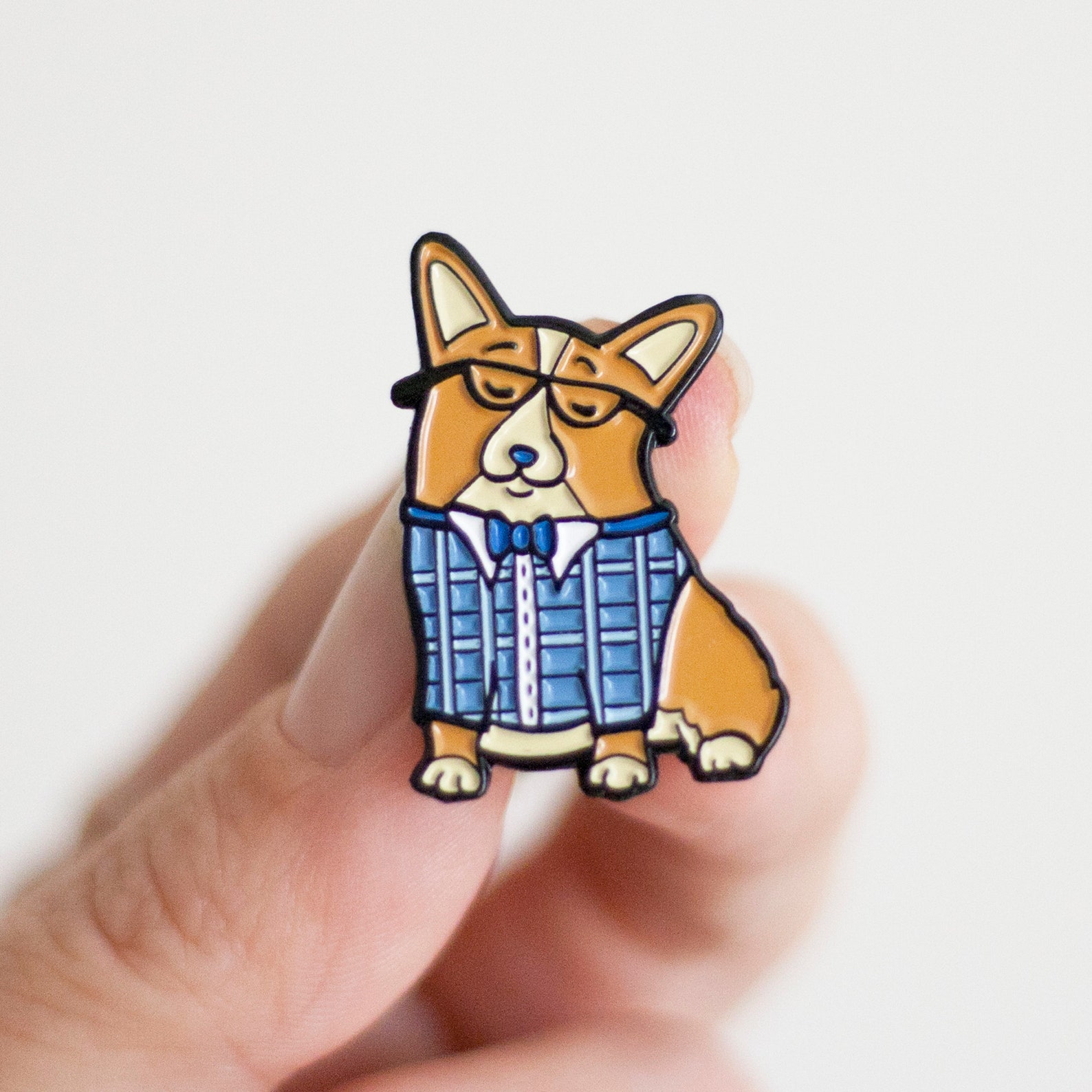 Corgeek Corgi Enamel Pin Lapel Pin 1.25 inch Soft Enamel | Etsy