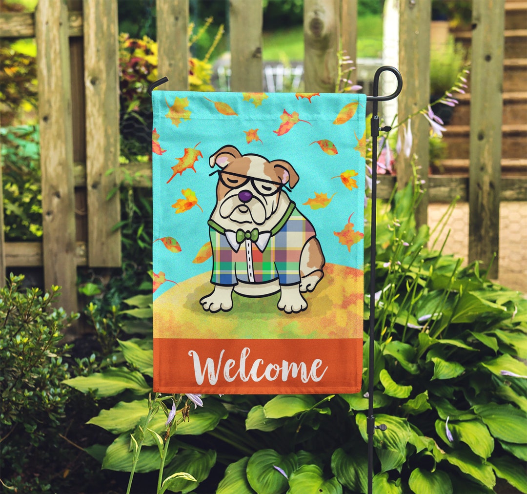 Double Sided BOY English Bulldog Garden Flag - Unique Bulldog Gift ...