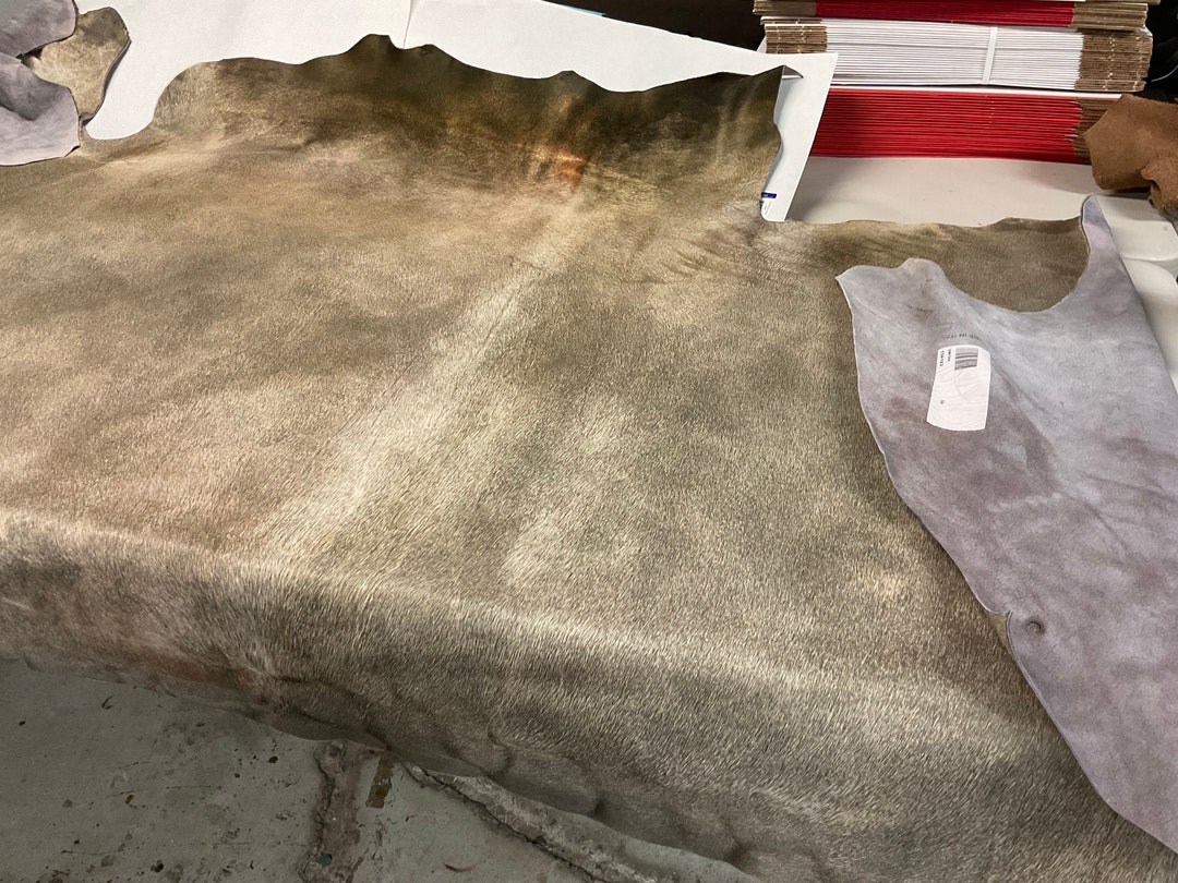 Cowhide Hair on Leather. 26.5 Square Feet First Quality Made in Italy ...