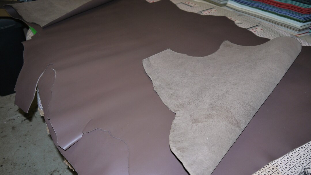 Cowhide Brown Leather Heavy Weight 1 Hide. Free Shipping. - Etsy