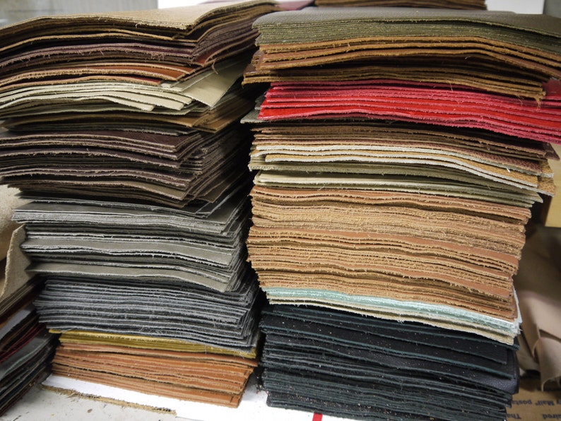 20 Genuine Leather Pieces 8”x 10” Mix Colors. - Etsy