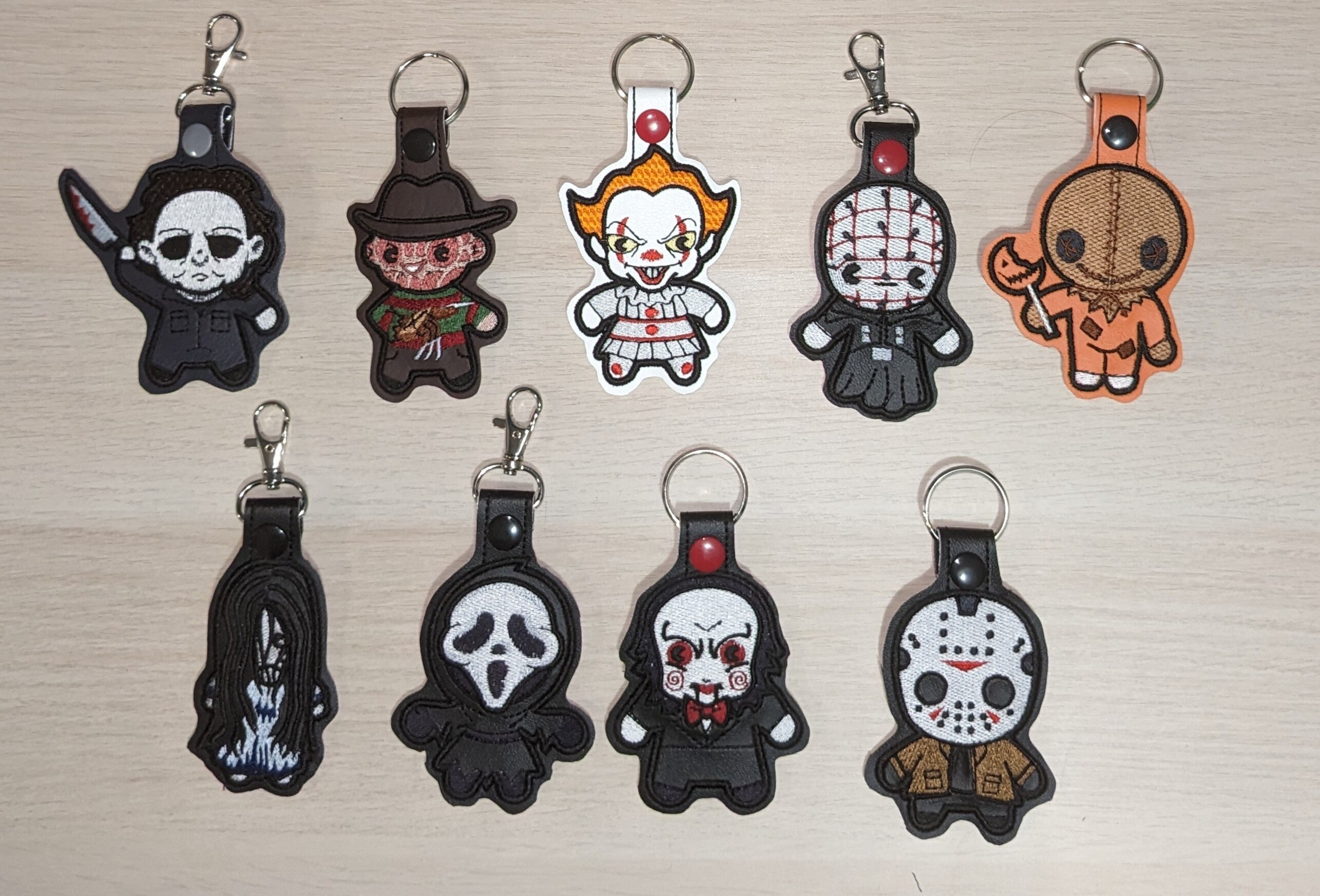 Horror Movie Monster Villains Inspired Keychains Free Shipping Included ...