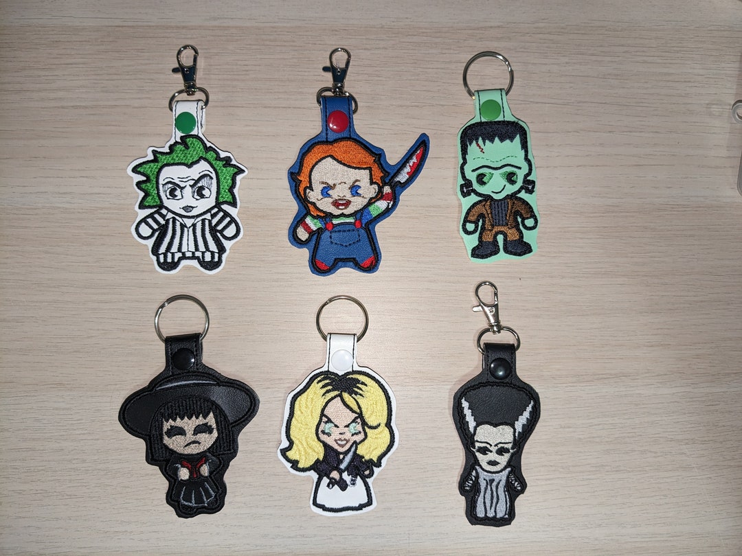 Horror Movie Couples Monster Villains Inspired Keychains - Free ...