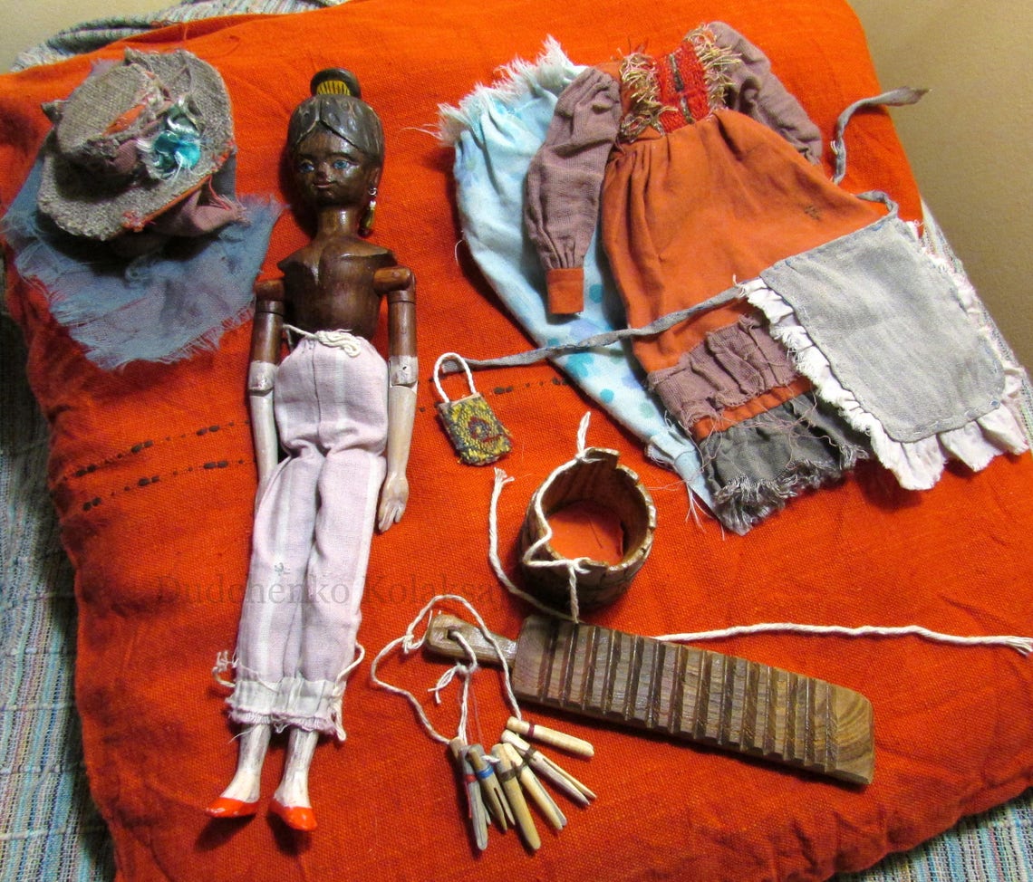 Wooden Doll Grodner Tal 18th Century ... - Etsy