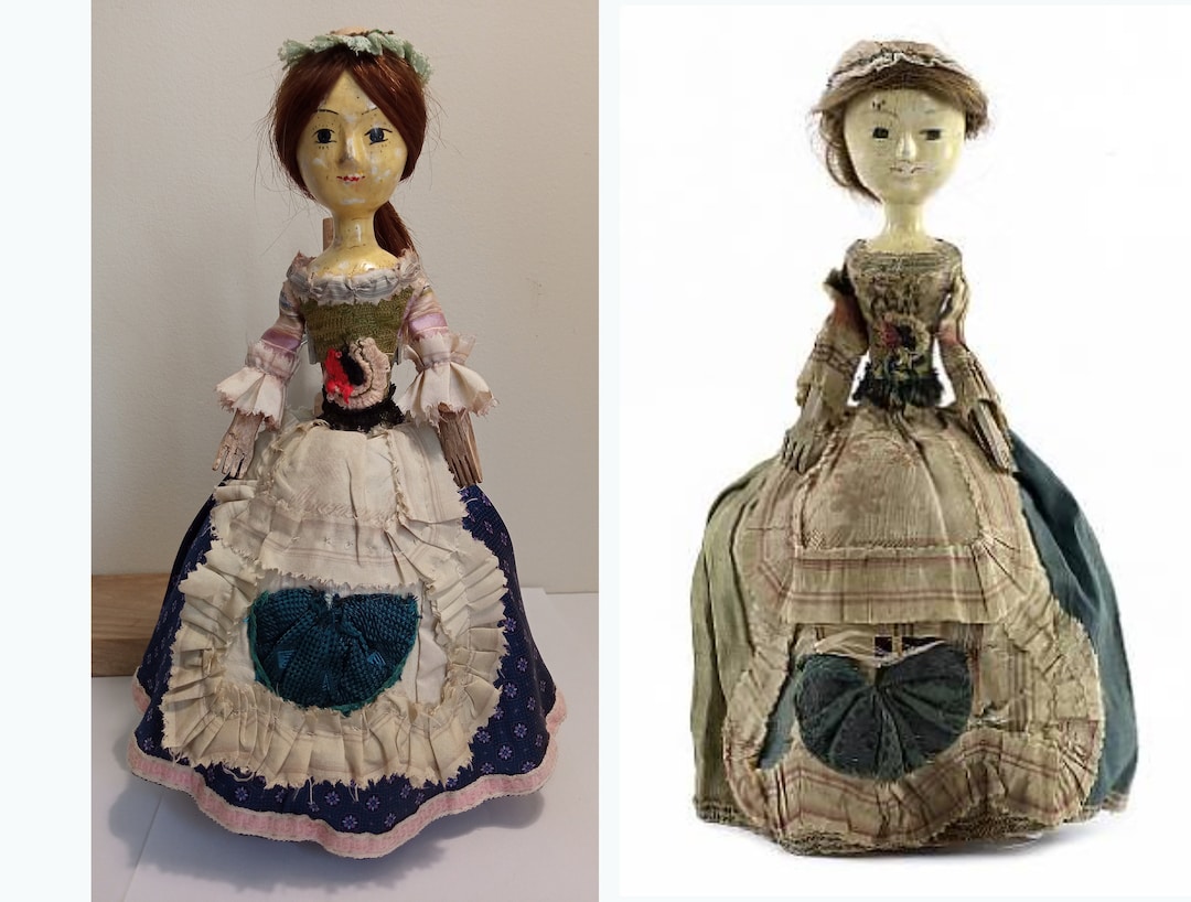 Wooden Collectible Doll Queen Anne. Pandora. Gorgeous. Replica. 10.5 ...
