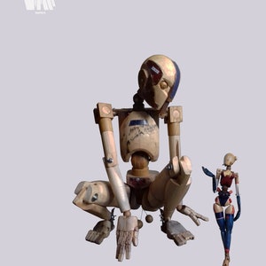 Wooden doll mannequin android. Girls 042. The size is 42 | Etsy