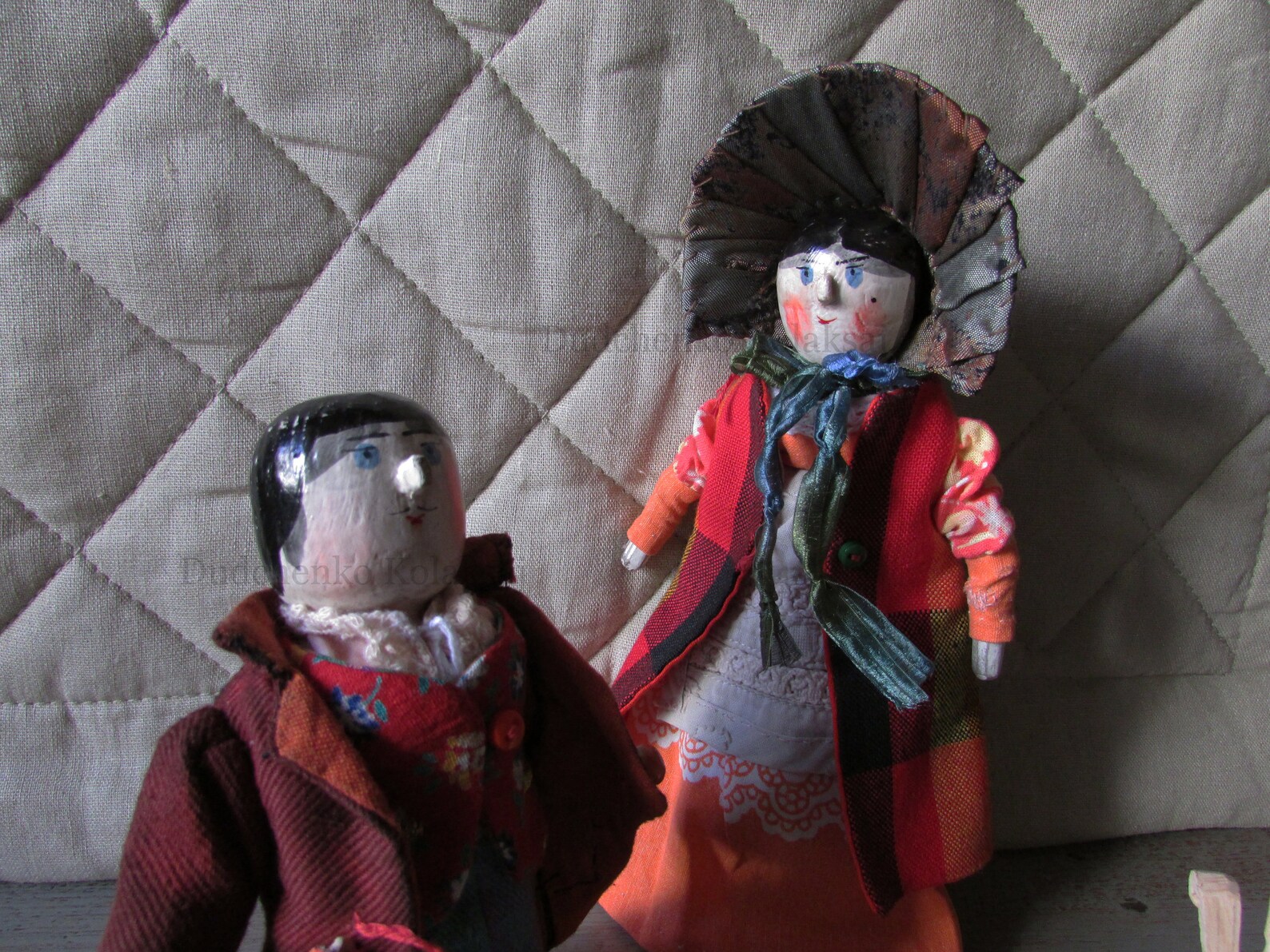 Wooden Dutch doll. Seven inches. Grodnertal. Lovers. | Etsy