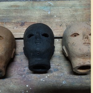 A Head Made of Wood for a Meat Doll. - Etsy