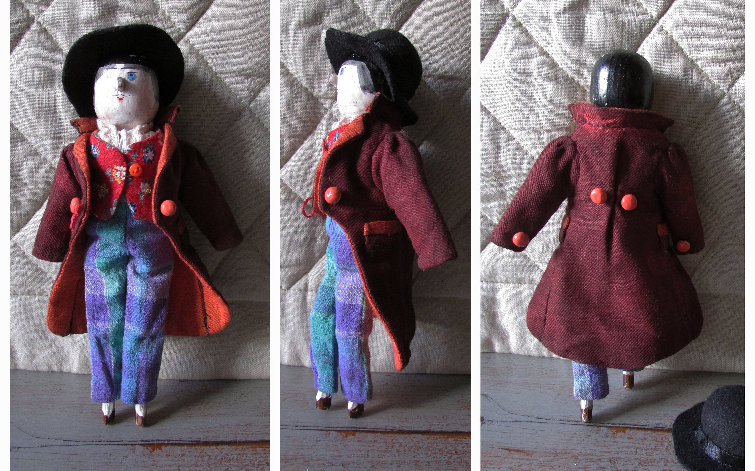 Wooden, Dutch Doll. Seven Inches. Grodnertal. Lovers. - Etsy