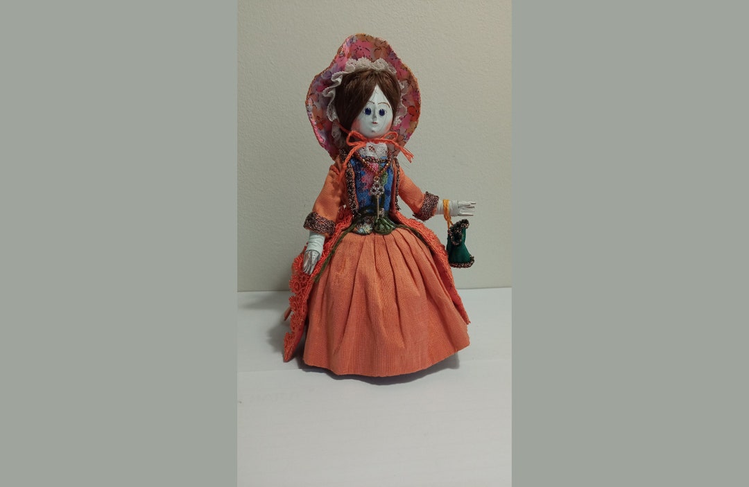 Деревянная кукла . Королева Анна . Шесть дюймов. - Etsy
