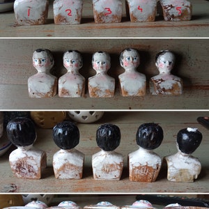 A Head Made of Wood for a Meat Doll. - Etsy