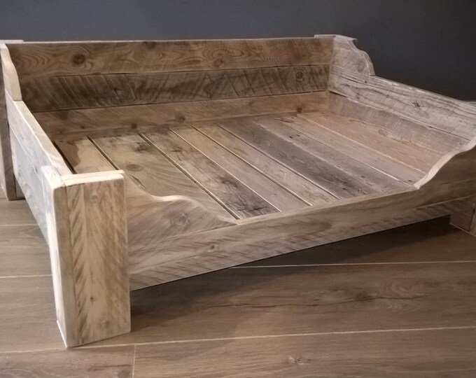 Reclaimed Wooden Dog Bed, Its Rustic Charm and Design Makes This Fit ...