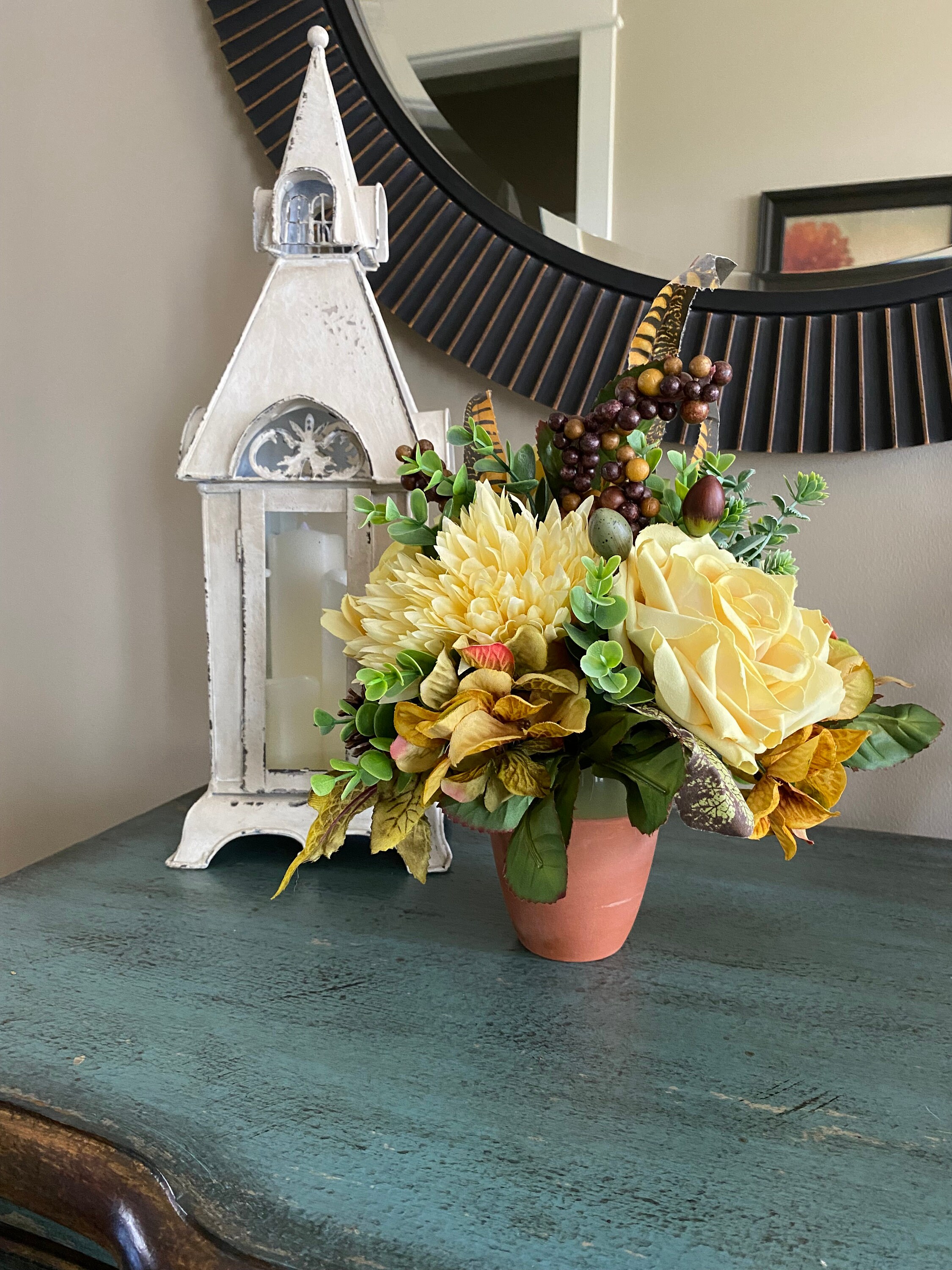 Yellow Football Mums