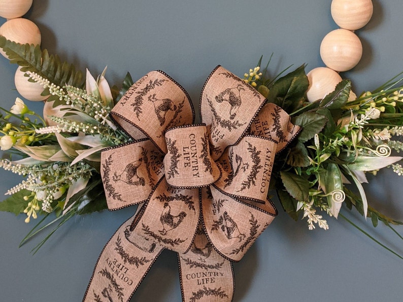 Split Wood Ball Wreath-farmhouse Wreath-front Door - Etsy