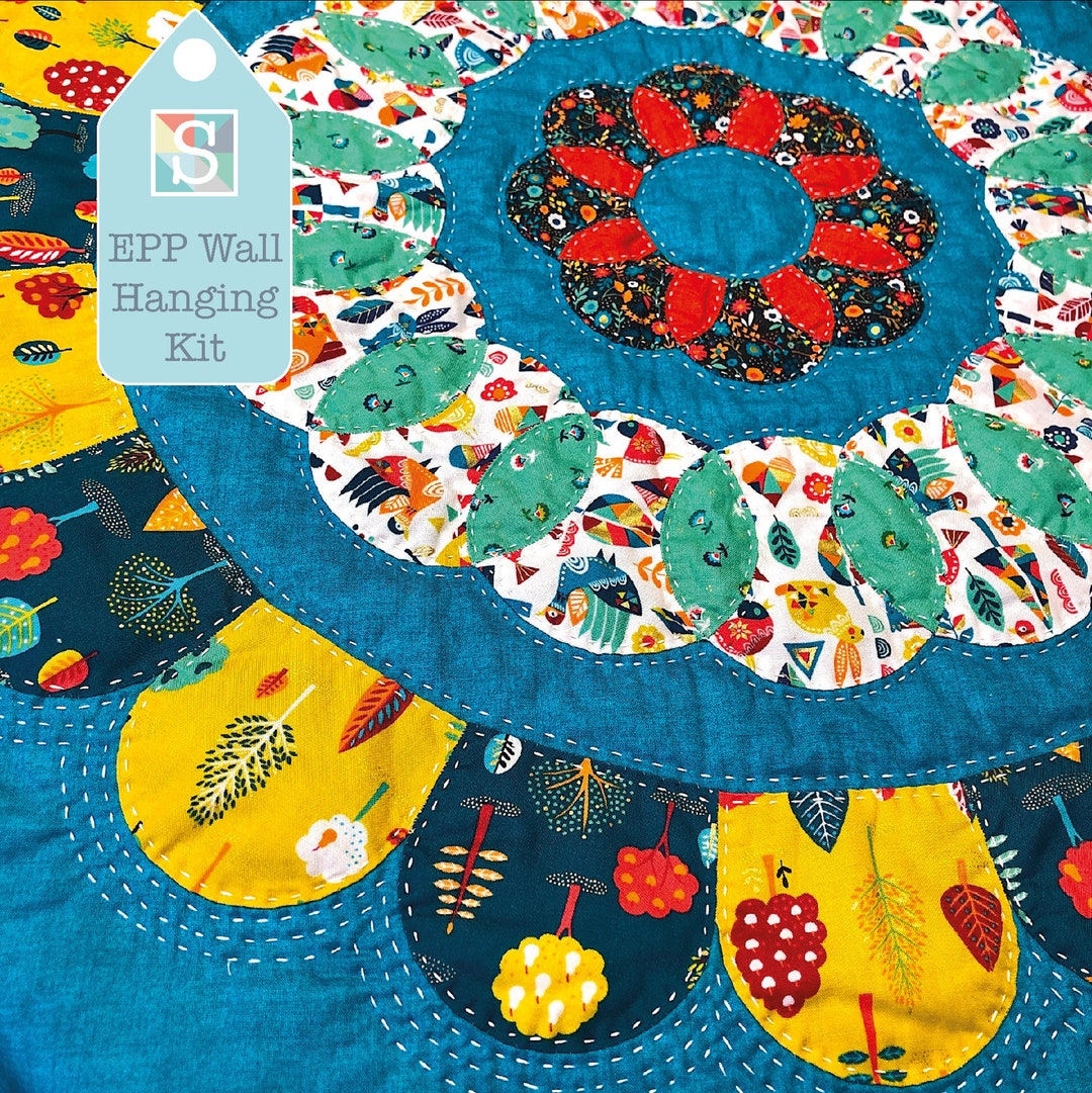 Folksy Sun Spell Kit para colgar en la pared Paper-Piecing inglés curvo ...