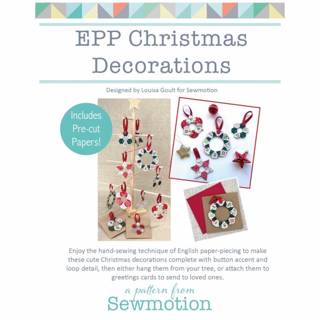 EPP Christmas Decorations Patterns & Papers - English Paper-piecing ...
