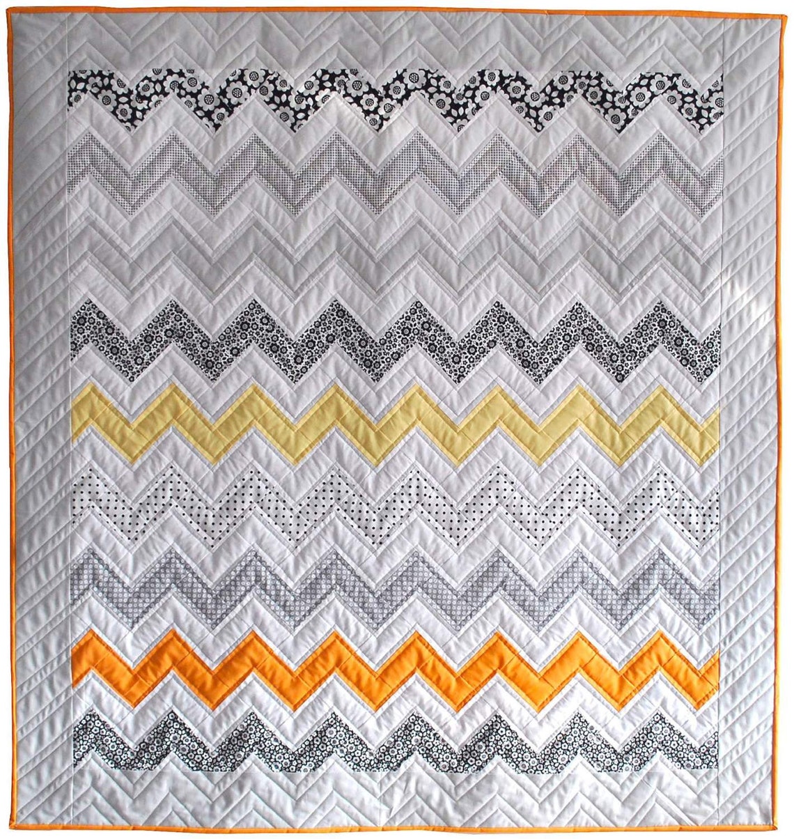 Monochrome Sunset Quilt Pattern PDF for Instant Download - Etsy