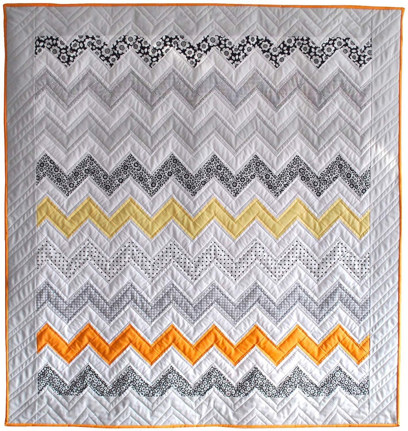 Monochrome Sunset Quilt Pattern PDF for Instant Download - Etsy UK