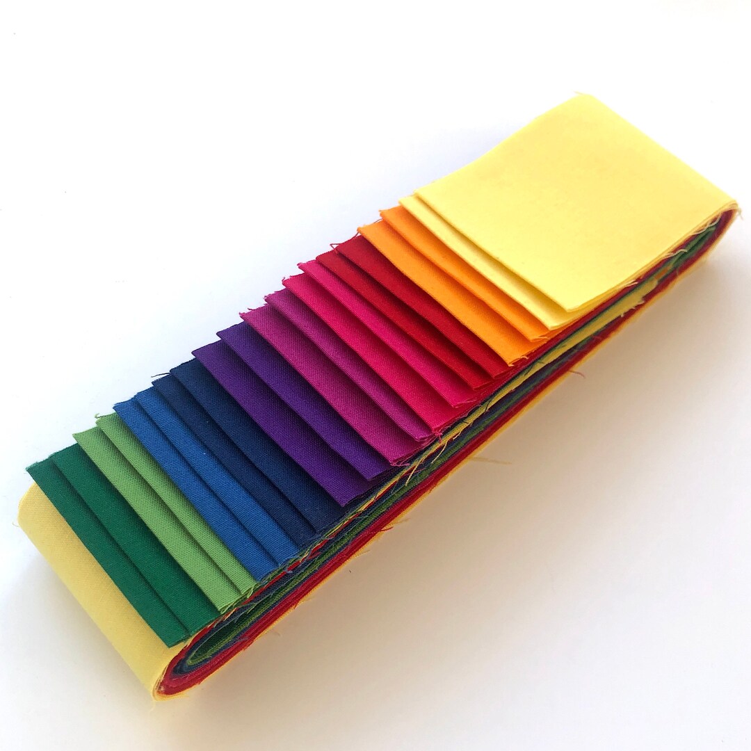 Spectrum Solids Jelly Roll – 2.5" Quilting Fabric Strips - Etsy