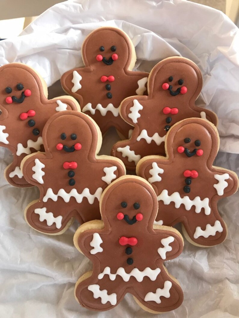 Gingerbread Men Cookies - I Dozen - Etsy