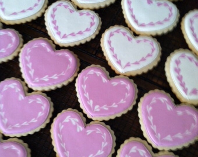 Large Heart Cookies - 1 Dozen - Etsy
