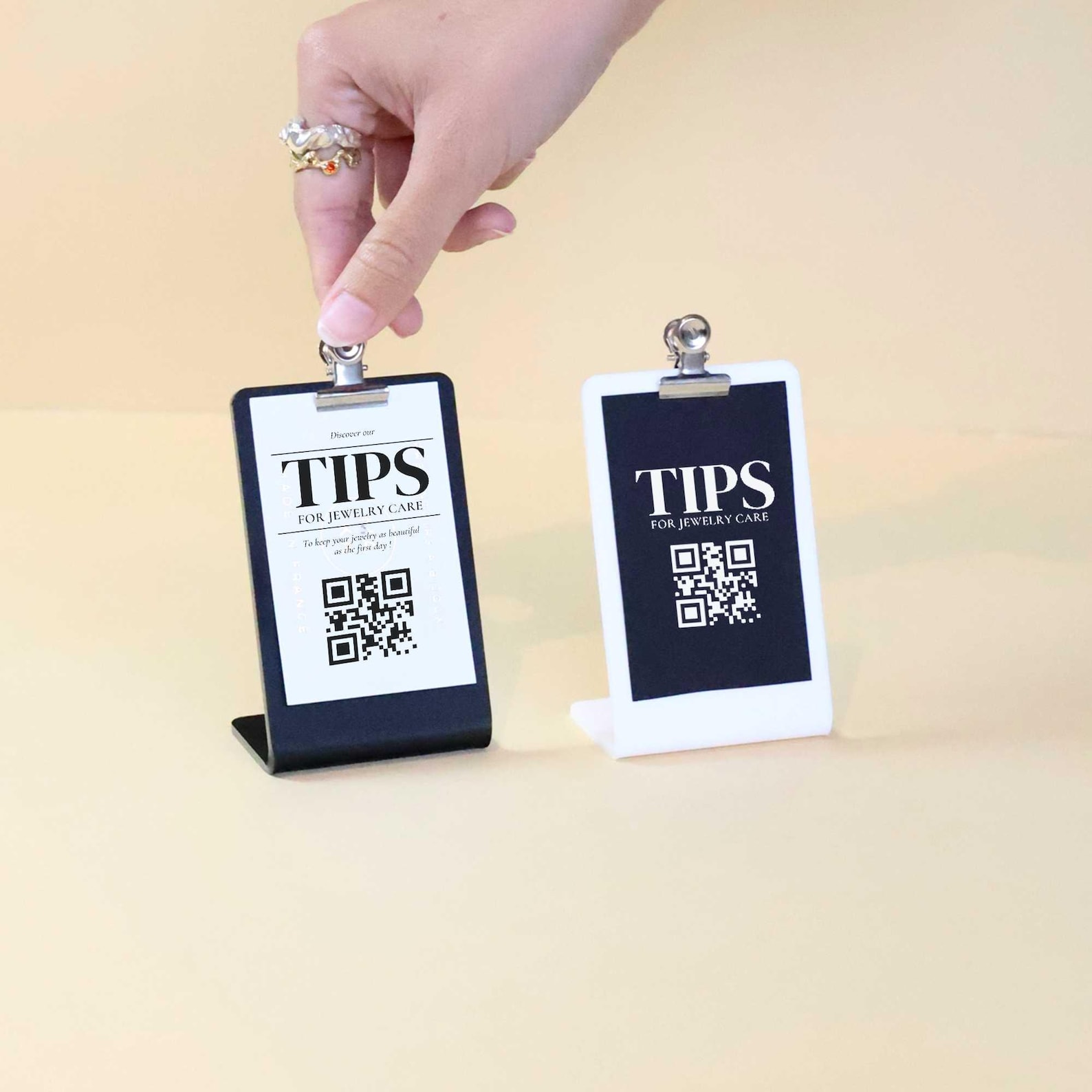 ROBBY Table Display, Table Talker, Card Display, Name Card Holder, Card ...