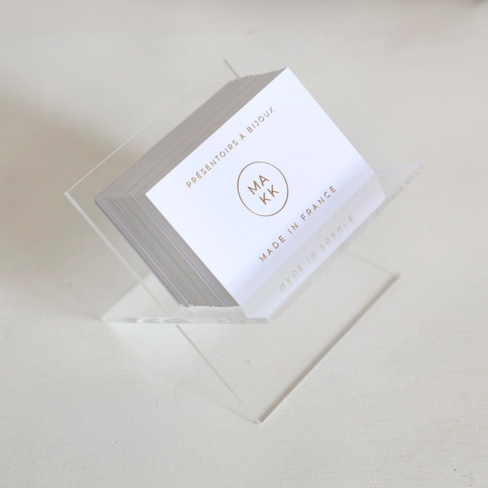 Business Card Holder ROMEO - Modern Minimalist Acrylic Display Stand ...