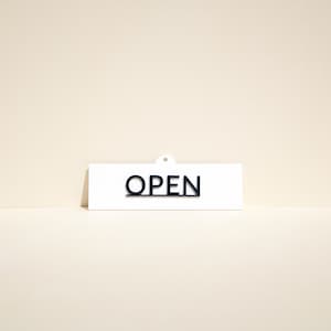 Open Closed Store Sign, Store Front Signage, Store Signage, Minimalist ...
