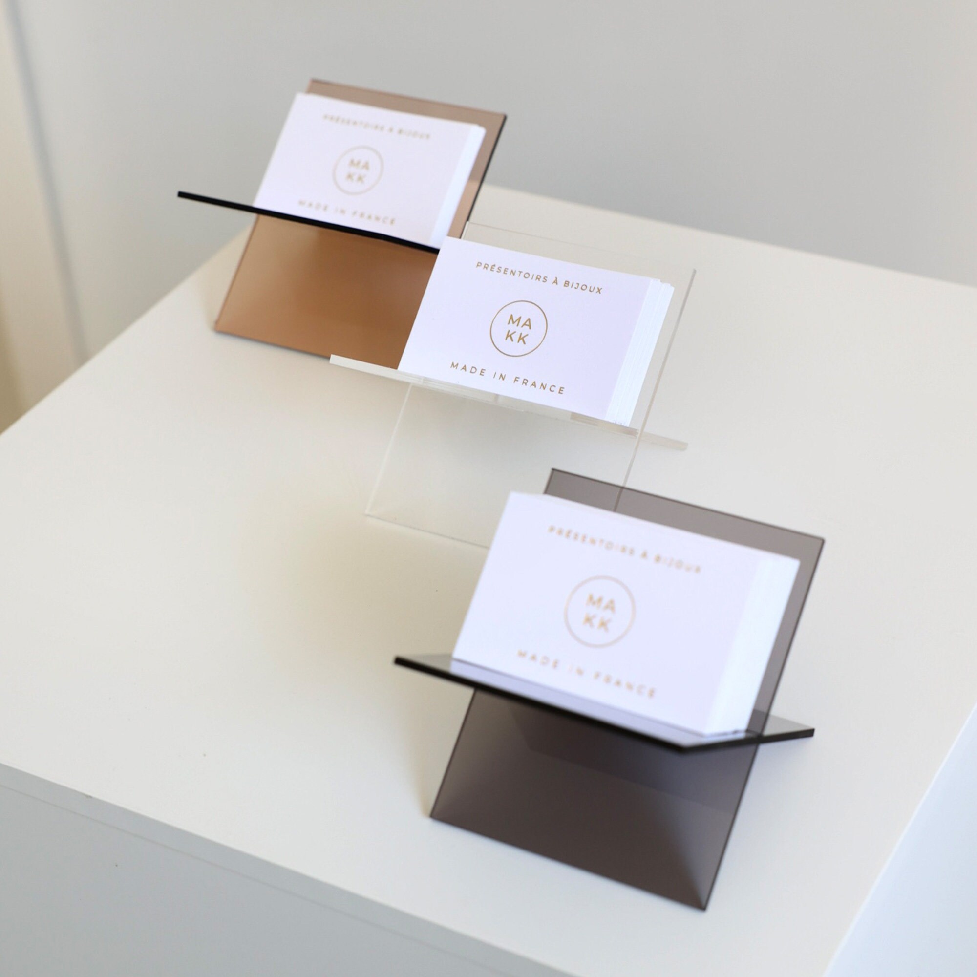 Business Card Holder ROMEO - Modern Minimalist Acrylic Display Stand ...