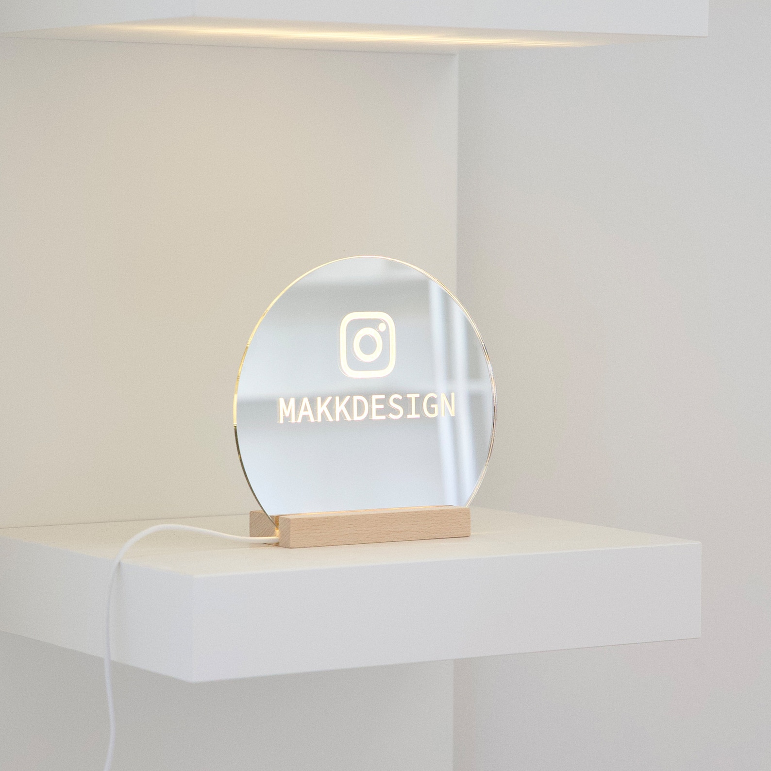 LED Customizable Mirror for Instagram, Customizable Instagram POS ...