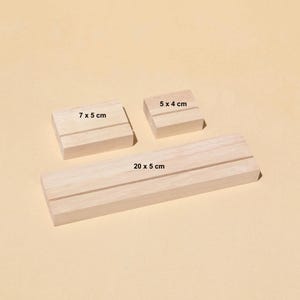 Wood Business Card Holder, Office and Jewelry Card Display, Wooden Card ...