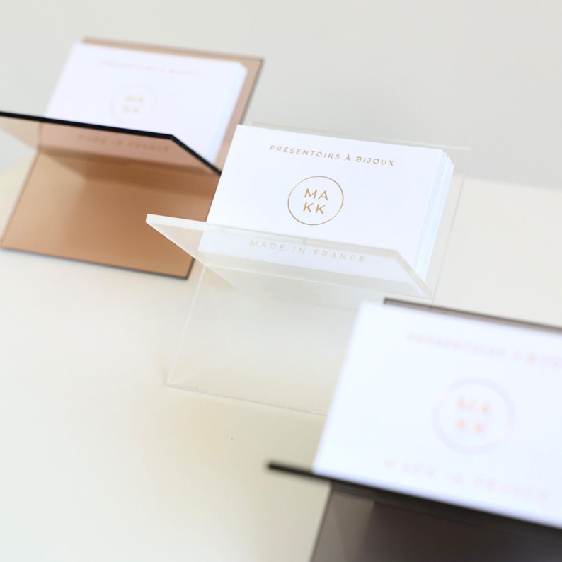 Business Card Holder ROMEO - Modern Minimalist Acrylic Display Stand ...