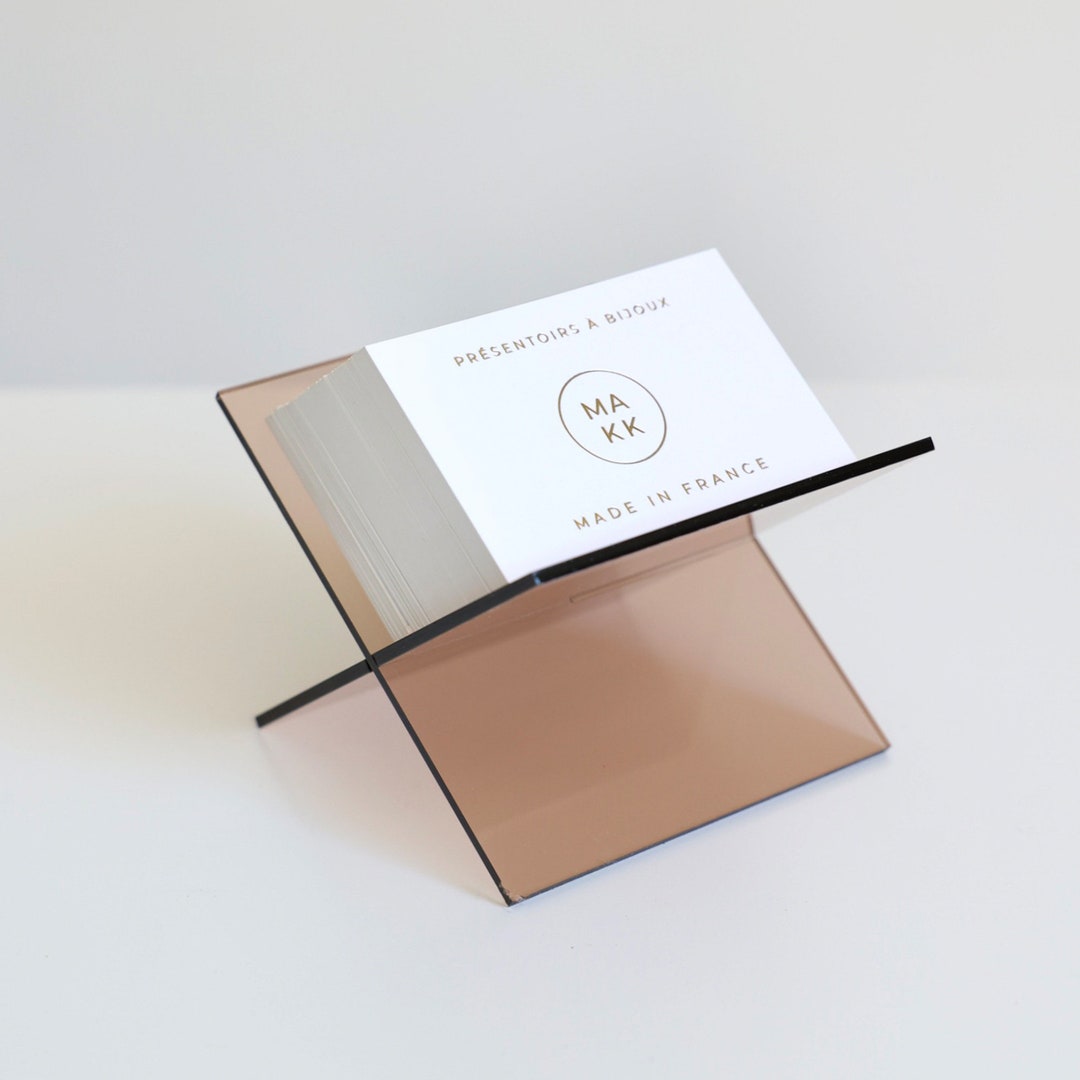 Business Card Holder ROMEO - Modern Minimalist Acrylic Display Stand ...