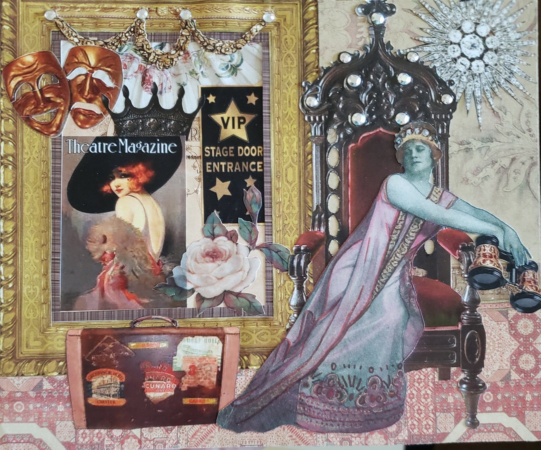 Theater Diva Actress Drama Card, Actor Stage Star Art Card Comedy ...