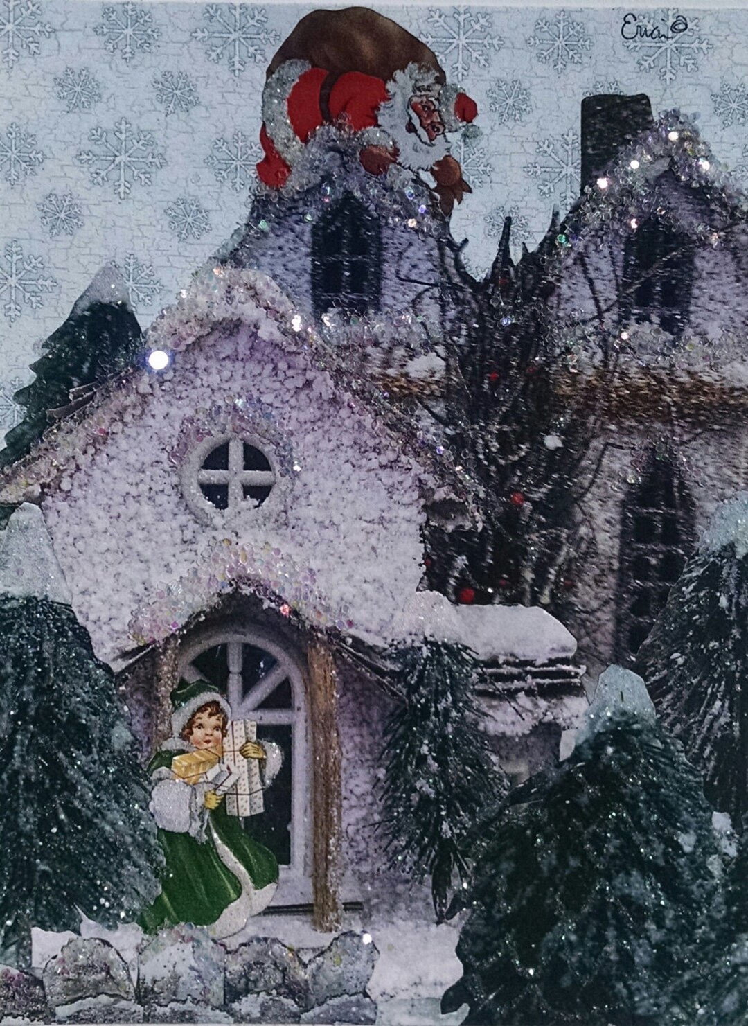 Santa Visit Card, Santa Claus Card,kid Christmas Card - Etsy