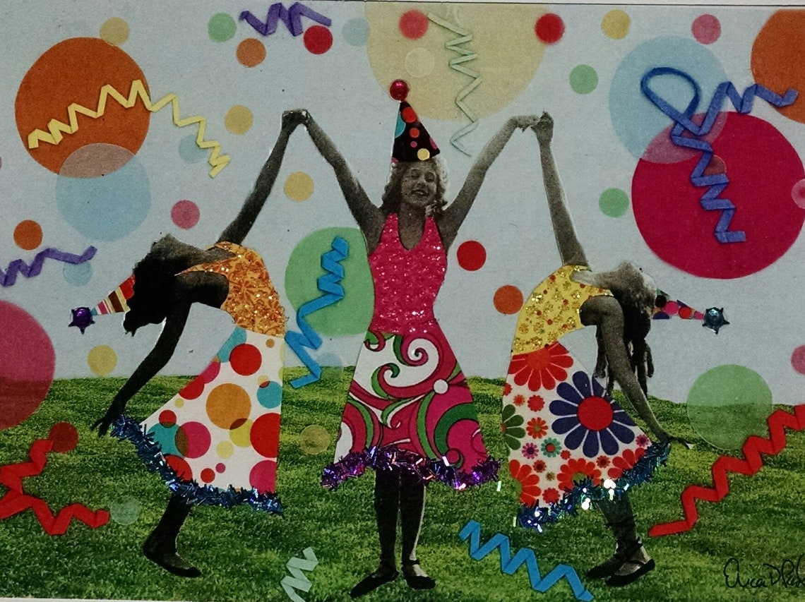 Party Girl Card Birthday Girl Card Sister Birthday Card - Etsy