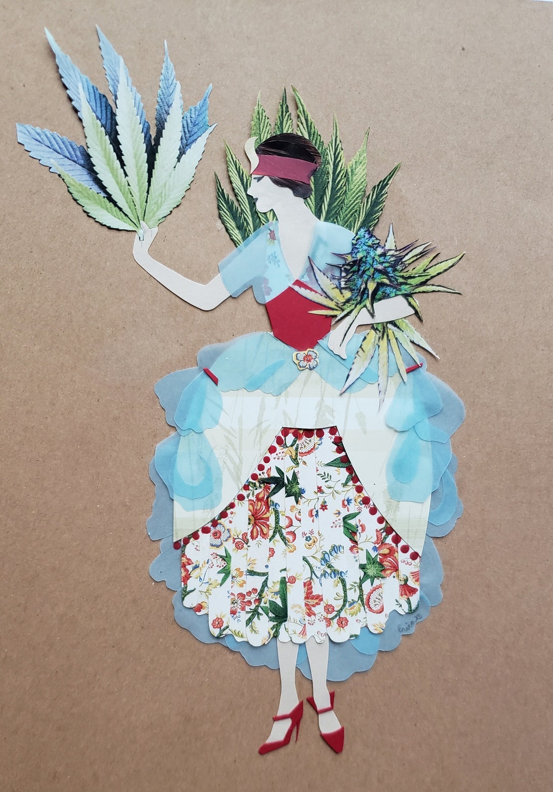 Marijuana Birthday Card Marijuana Art Card Cannafashion - Etsy